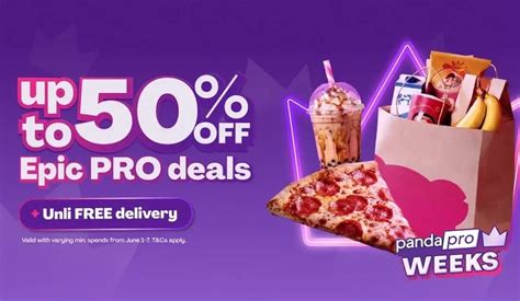 Foodpanda Pro Weeks Get Up To 50 Off Food And Groceries