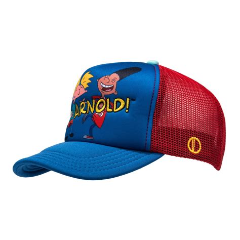 Odd Sox Hey Arnold Trucker Hat Blue Red Snapback Cap Mesh Back