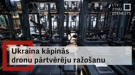 Krievijai pastiprinot uzbrukumus Ukraina būtiski kāpinās dronu