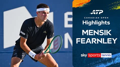 Jakub Mensik V Jacob Fearnley Canadian Open Highlights Tennis News