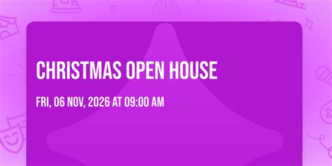 Christmas Open House Tickets 5993 Westside Saginaw Road Bay City Mi