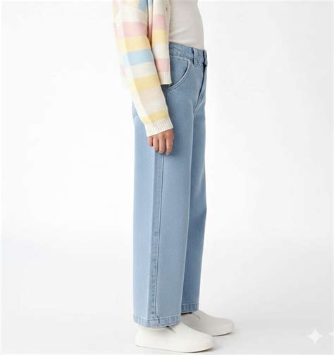 Softbound Loose Fit Girls Light Blue Jeans Buy Softbound Loose Fit