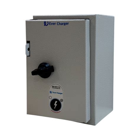 Ever Charger Monofaz Elektrikli Araç PanoBox Metal Kaçak Akım Röleli