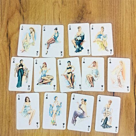 Gdr Vintage Pin Up Playing Cards 54 Pcs Nude Girls Erotica Adult 1970s