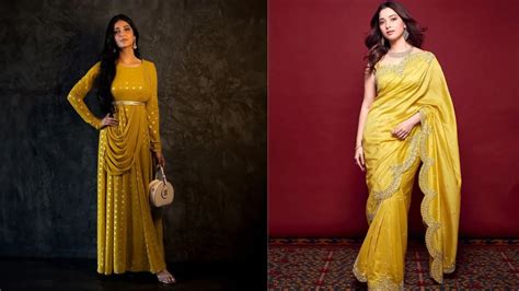 Shardiya Navratri Day Bollywood Inspired Yellow Outfit Ideas To Shine Bright This