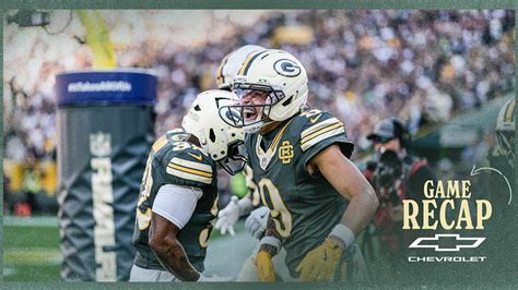 Game Recap 5 Takeaways From Packers Victory Over Bears Bvm Sports