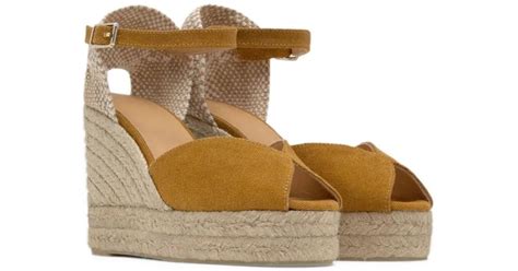 Castañer Bianca Wedge Sandals In Natural Lyst