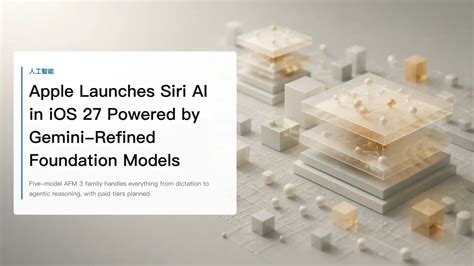Apple Launches Siri Ai In Ios 27 Powered By Gemini Refined Foundation