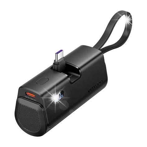Vention Kompaktní powerbanka s displejem USB C Lightning 4800 mAh 22 5