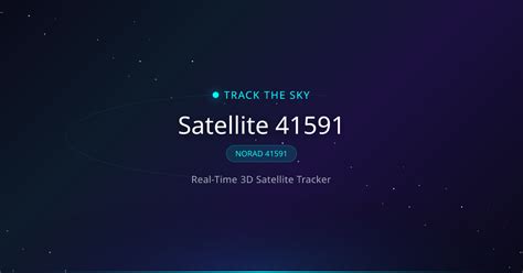Satellite 41591 — Live Tracking Track The Sky