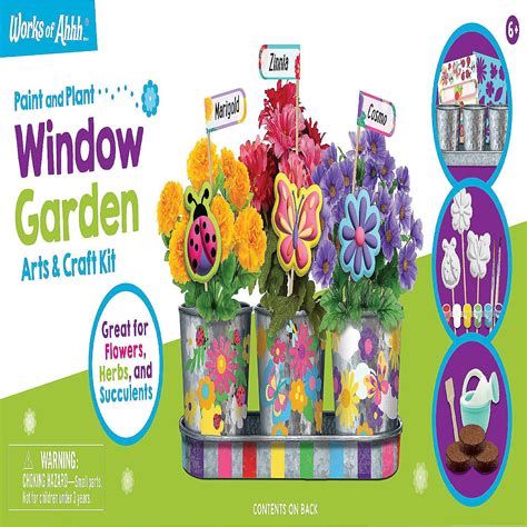 Works Of Ahhh Craft Set Window Garden Premium Wood Paint Kit