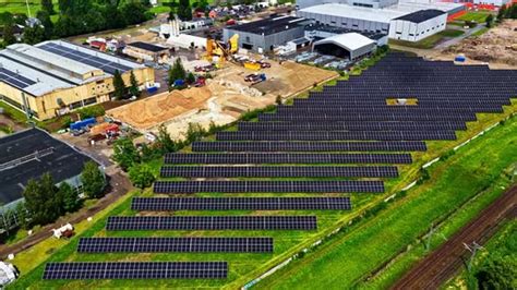 Aerial View Of Solar Farm In Jelgava Latvia Nature Stock Footage Ft