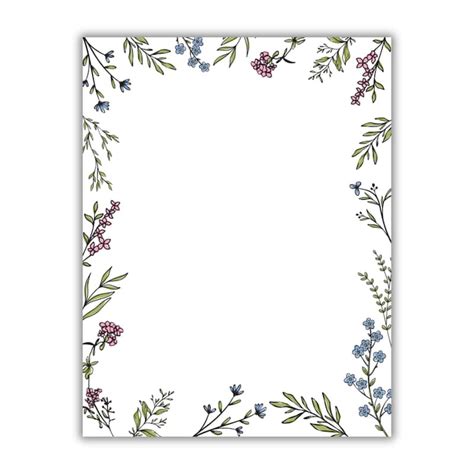 Floral Letter Border Etsy