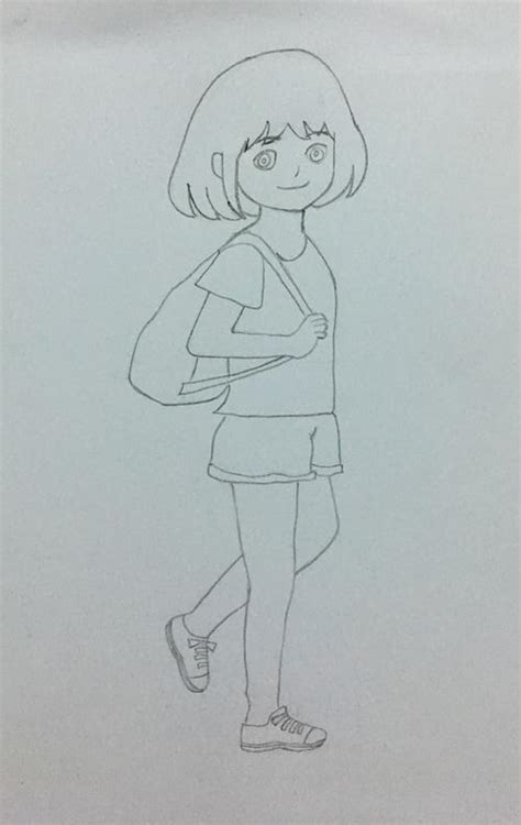 q版小女孩简笔画侧身热门 张 简笔画图片大全