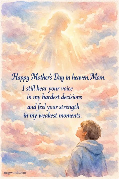 35 Happy Mothers Day In Heaven Messages Souls