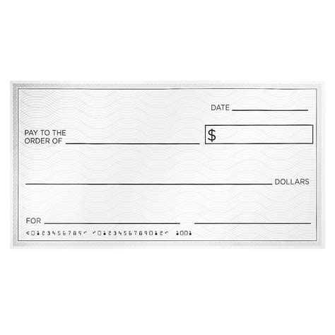 Reusable Big Check For Presentation Large Oversized Dry Erase Plaque