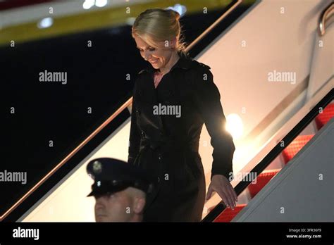 White House Aide Natalie Harp Arrives On Air Force One Friday Oct 9