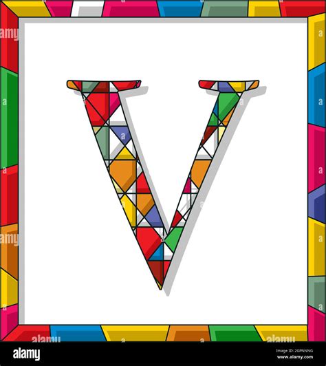 Letter V Uppercase Stock Vector Images Alamy