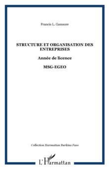 Structure Et Organisation Des Entreprises Browns Books
