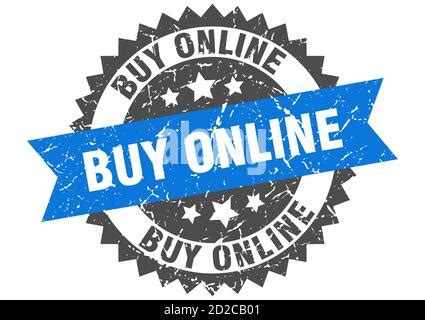 Buy Online Round Stamp With Ribbon Sign Label Stock Vector Image Art Alamy
