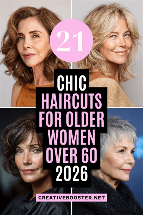 21 Chic Haircuts For Older Women Over 60 Creativebooster