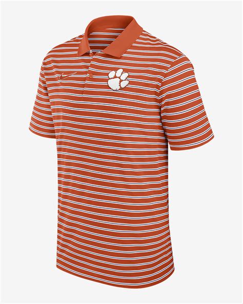 Polo Universitario Nike Dri Fit Para Hombre Clemson Tigers Primetime Victory Striped