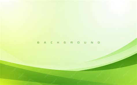 Nature Green Shiny Shape Layer Abstract Background Design Premium Vector