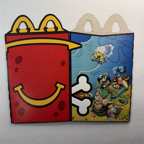 New 2026 Mcdonalds One Piece X Spongebob Happy Meal Toys Collab Anime