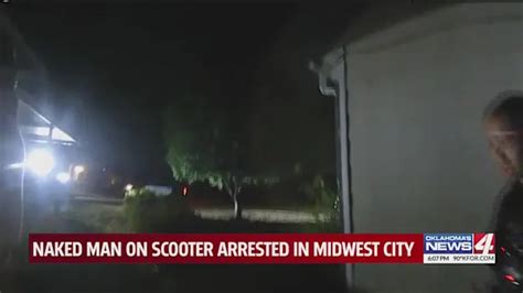 Naked Man Rides Electric Scooter Through Midwest City Neighborhood