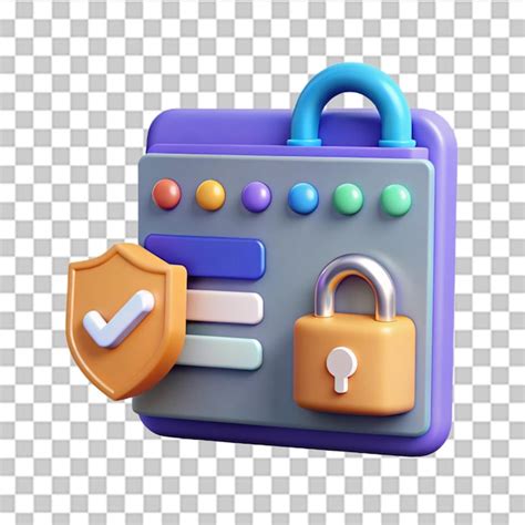 3d Incorrect Password Padlock And Password Personal Data Protection On