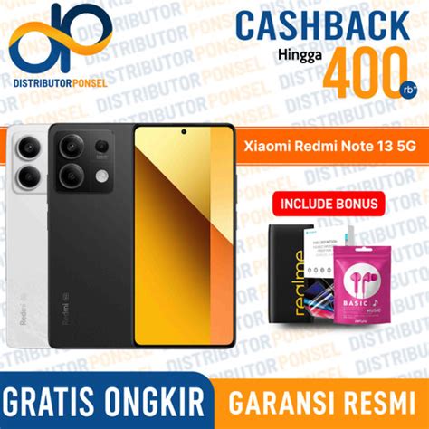 Promo Xiaomi Redmi Note 13 5G LTE 8 256 GB Garansi Resmi 8 256 GB Not 12 5G 8 256 Black