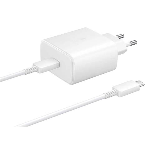 Samsung Type C Super Fast Charger 45W With Type C Cable 1 M White Techinn