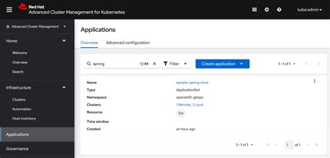 gitops with advanced cluster management for kubernetes