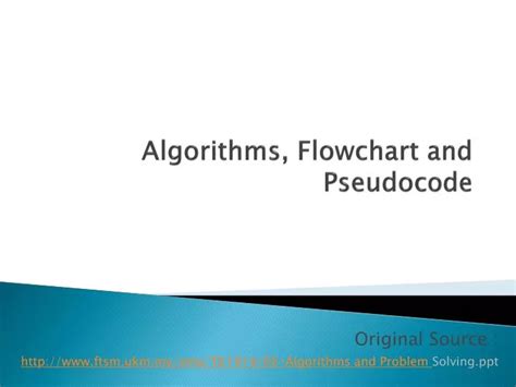 Ppt Algorithms Flowchart And Pseudocode Powerpoint Presentation Free Download Id1610759