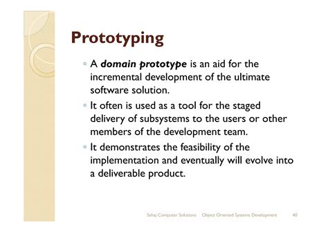 Object Oriented Systems Development Life Cycle Ppt PDF Operating Systems Computer Software