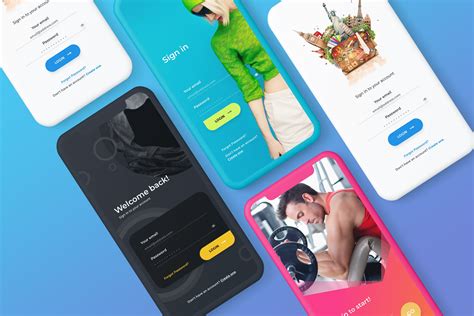 App注册页面设计模板下载 Sketch 云瑞设计