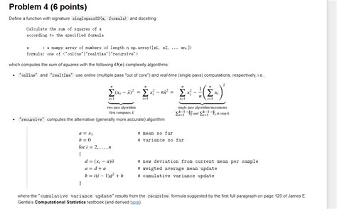 solved problem 4 6 points define a function with signature