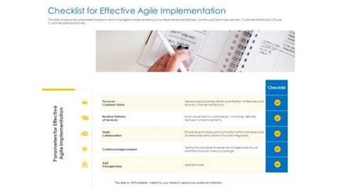 Agile Best Practices For Effective Team Checklist For Effective Agile