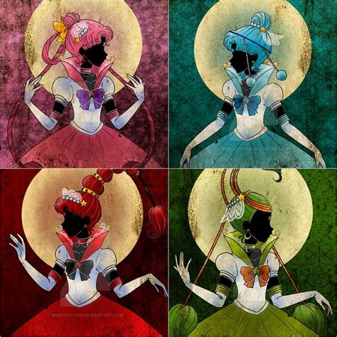 Eternal Sailor Quartet Fan Art Sailor Chibi Moon Sailor Mini Moon