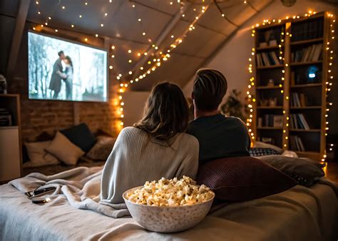 Download Couple Watching Movie Home Wallpaper