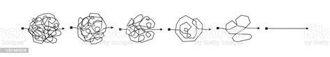Confused Complicated Way As Chaos Or Problem Concept Illustration Stock