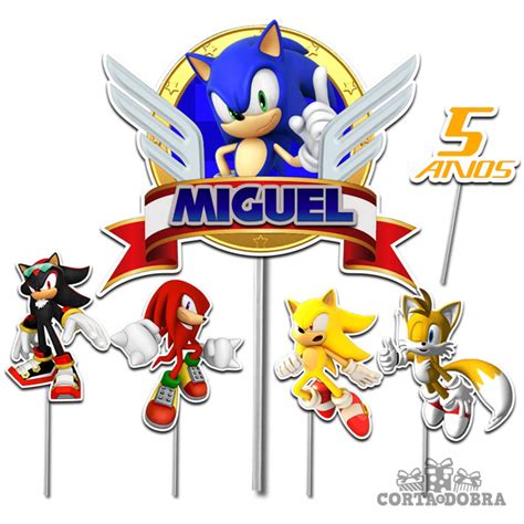 Topper De Bolo Do Sonic Para Imprimir Compartilhar Bolo Images And