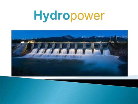 Hydropower Plant Pptas17 1 1pptx