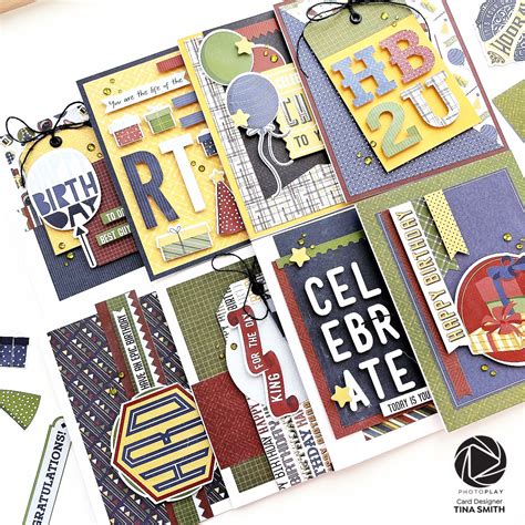 Photoplay Paper Birthday Bash Card Kit Bonus Cards With Leftovers