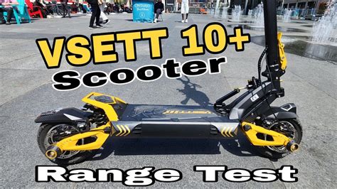 Vsett 10 Electric Scooter Range Test Youtube