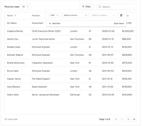 Search Builder Improvements And React Integration — Datatables Forums