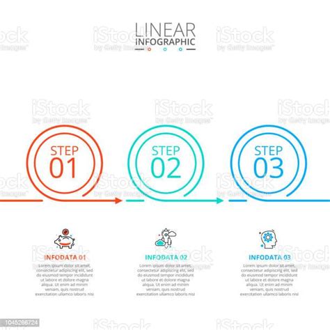 얇은 선 Infographic 평면 요소입니다 다이어그램 그래프 프레 젠 테이 션 및 차트에 대 한 템플릿 3 옵션 부품 단계 또는 프로세스와 비즈니스 개념 데이터