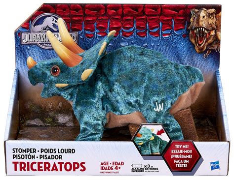 Jurassic World Stomper Triceratops Deluxe Plush Hasbro Toys Toywiz