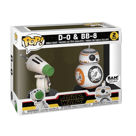 Funko Pop Star Wars D O And Bb 8 2 Pack Exclusivo Original Moça Do Pop