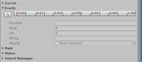 Unity Manual Animation Events On Imported Clips